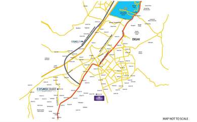 Adel Landmarks Adel Cosmocourt Map - Sector 86, Gurgaon Location Map