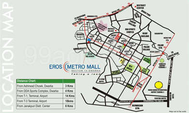 Eros Group Eros Metro Mall Map - Sector-14 Dwarka, Delhi Dwarka ...