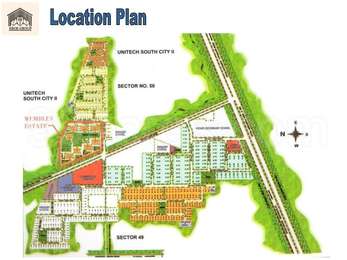 Eros Group Eros Wembley Estate Map - Sector 50, Gurgaon Location Map