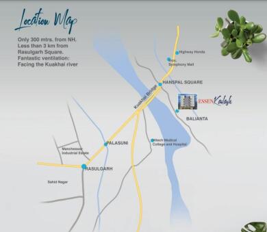 Essen Construction Essen Kailash Map - Balianta, Bhubaneswar Location Map