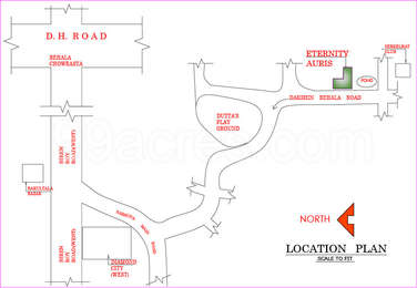 Eternity Auris Map - Behala, Kolkata Location Map