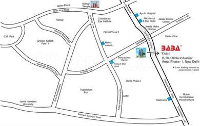 ETT Group ETT Baba Vistas Map - Okhla Industrial Area, South Delhi Location Map