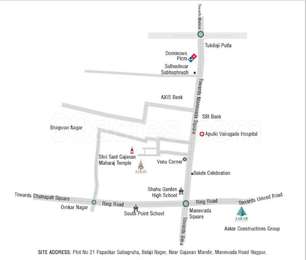 Everest Builders Aakar Residency Map - Manewada, Nagpur Location Map
