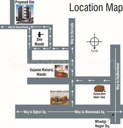 Everest Builders Kalash Residency Map - Hudkeshwar Road, Nagpur ...