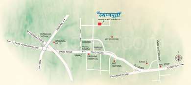 Excell Construction Excell Swapnapurti Map - Kothrud, Pune Location Map