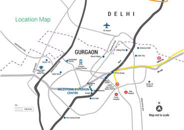 Experion Developers Milestone Experion Centre Map - Sector 15, Gurgaon ...