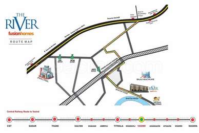 Falco Developers and Purple Residences The River Map - Vasind, Mumbai ...