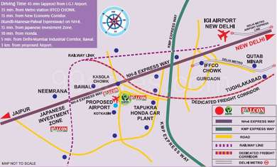 Falcon Realty Services Falcon Jacaranda Heights Map - Kotkasim, Alwar ...