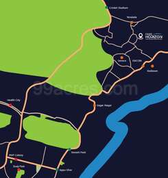 Fame Realty Fame Horizon Map - Yendada, Visakhapatnam Location Map