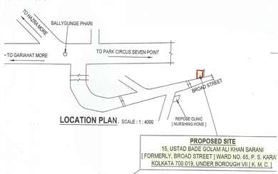 Muskan Highrise Muskan Joy Residency Map - Ballygunge, Kolkata South ...