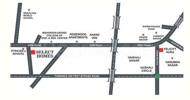 Felicity Group Felicity Select Homes Map - Hathoj, Jaipur Location Map