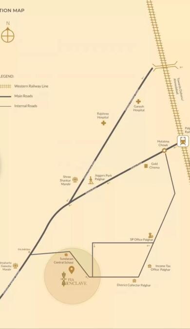 Fia Construction Fia Enclave Map - Mahim, Palghar Location Map