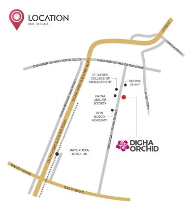 First Homes Patna First Homes Digha Orchid Map - Ashiana Road, Patna ...