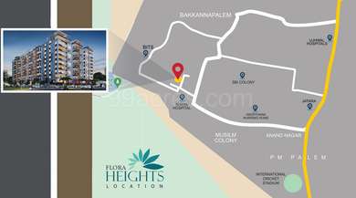 Flora Constructions Flora Heights Map - Madhurawada, Visakhapatnam ...
