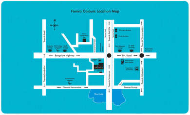 Fomra Colours Map - Porur, Chennai Location Map