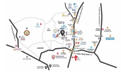 Sohan Developers Sohan Exotica Map - Sahakara Nagar, Bangalore North ...