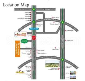 Fortune 99 Homes Fortune Brindavanam Map - Kadthal, Hyderabad Location Map