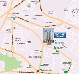 Fortune Group Builders Fortune Galaxy Map - Chembur, Mumbai Location Map
