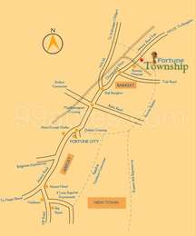 Fortune Realty Builders Fortune Township Map - Barasat, Kolkata North ...