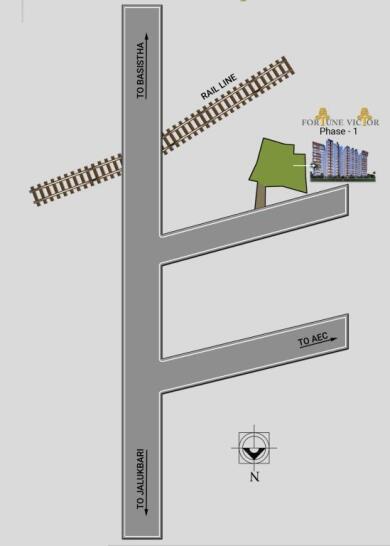 Fortune Towers India Fortune Victor Map - Jalukbari, Guwahati Location Map