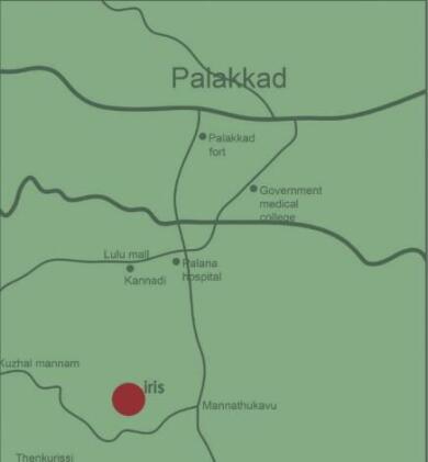 Foyonds Ventures Foyond Iris Map - Mannathu Kavu, Palakkad Location Map