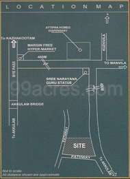 Future Foundations Future Park Villas Map - Kazhakootam, Trivandrum ...