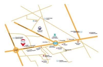 Fynday Projects LLP Fynday Urban Serenity Map - Edappally, Kochi ...