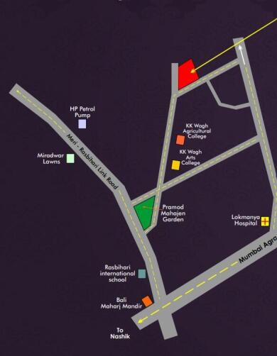 G S Enterprises Nashik G S Shiv Sundar Heights Map - Adgaon, Nashik ...