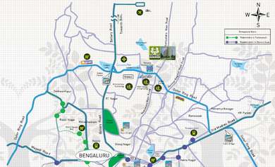 G Corp Group G Corp The Icon Map - Thanisandra, Bangalore Location Map