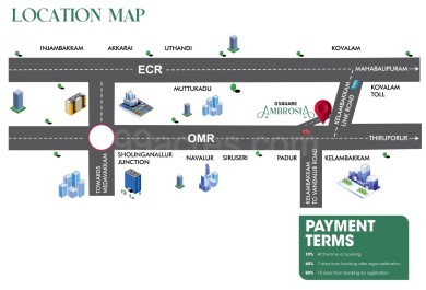 G Square Group G Square Ambrosia Map - Padur, Kanchipuram Location Map