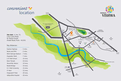GT Developers GT Mangal Vishwa Map - Kiwale, Pune Location Map