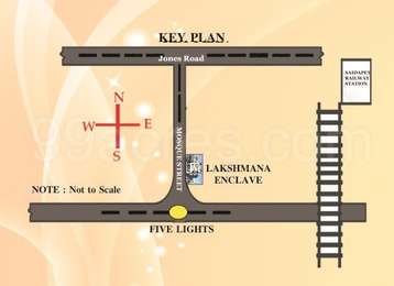 GAG Constructions GAG Lakshmana Enclave Map - Saidapet, GST Road ...