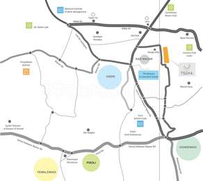 Gagan Developers Gagan Tisha Map - Bellagio, Pune South Location Map