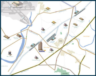 Gagangiri Developers Bandra East Gagan 45 Map - Kurla East, Mumbai ...