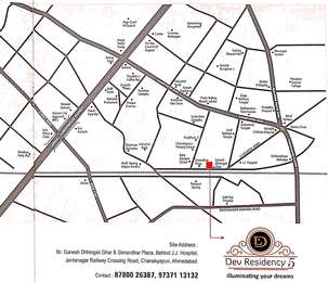 Gajanan Infracon Dev Residency 5 Map - Ghatlodia, Ahmedabad West ...