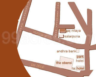 Gajanana Buildtech Gaja Nilaya Map - Ulsoor, Bangalore Location Map