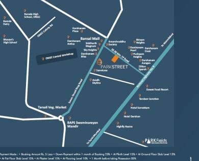Gajanana Properties Gajanana Park Street Map - Tarsali , Vadodara ...