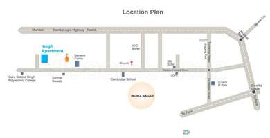 Gajra Associates Gajra Megh Apartments Map - Patharwadi Shiwar, Nasik ...