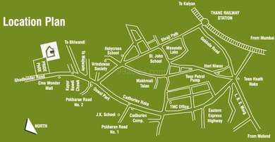 Gala Group Mumbai Gala Pride Presidency Luxuria Map - Manpada, Thane ...