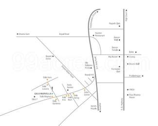 Gala Infrastructure Builders Gala Marvella Map - South Bopal, Ahmedabad ...