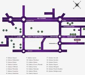 Galaxy Homes Galaxy Highfield Map - Panampilly Nagar, Kochi Location Map