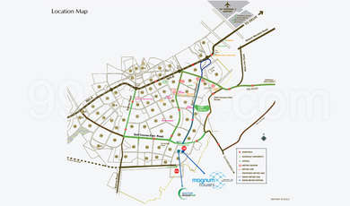 Galaxy Magnum Magnum Towers Map - sector 58 Gurgaon Location Map