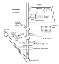 Galaxy Projects Galaxy Swarna Map - Rangapura, Tumkur Location Map