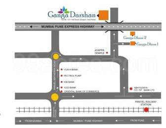 Ganga Homes Ganga Darshan Map - Sukapur, Navi Mumbai Location Map