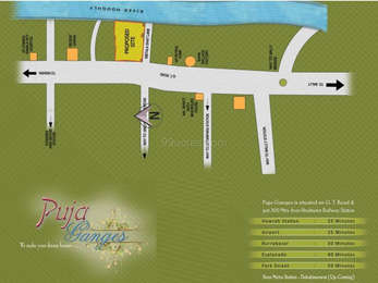 Ganges Group Builders Puja Ganges Map - Uttarpara, Hooghly Location Map