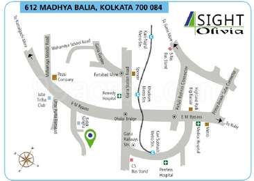Ganguly Group Builders Ganguly 4 Sight Olivia Map - Garia, Kolkata ...