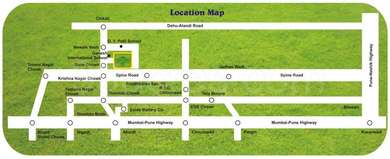 Ganraj Green Empire Map - Chikhali, Pune Location Map