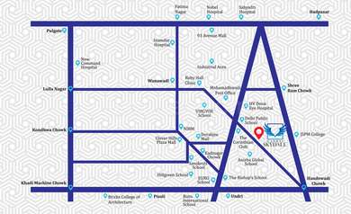 Ganraj Associates Ganraj Skydale Map - Undri, Pune Location Map