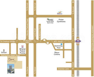 Gauri Group of Companies Gauri Excellency Map - Charkop, Mumbai Andheri ...