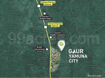 Gaurs Group Gaur Yamuna City 32nd Park View Map - Yamuna Expressway ...